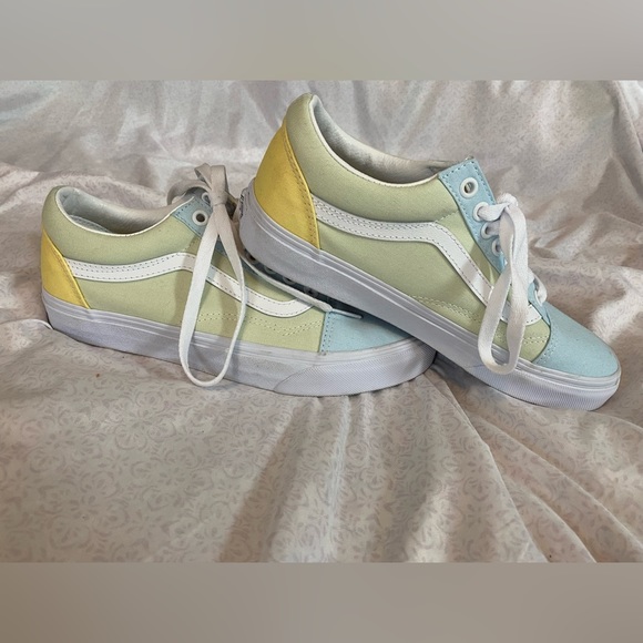 Vans | Shoes | Vans Old Skool Womens Pastel Color Block Shoes | Poshmark